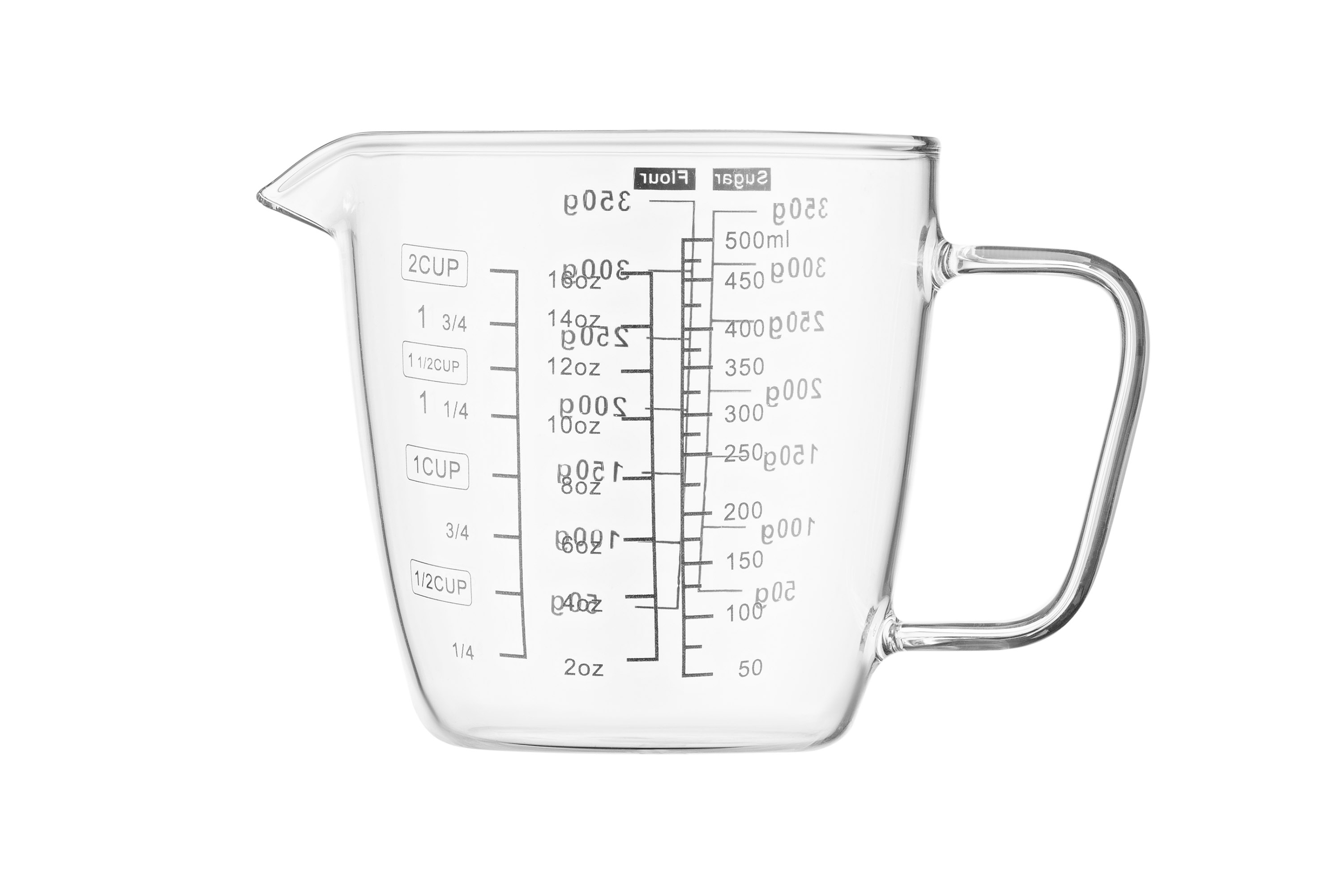ARDESTO measuring cup, 0.5l, borosilicate glass, transparent | ARDESTO